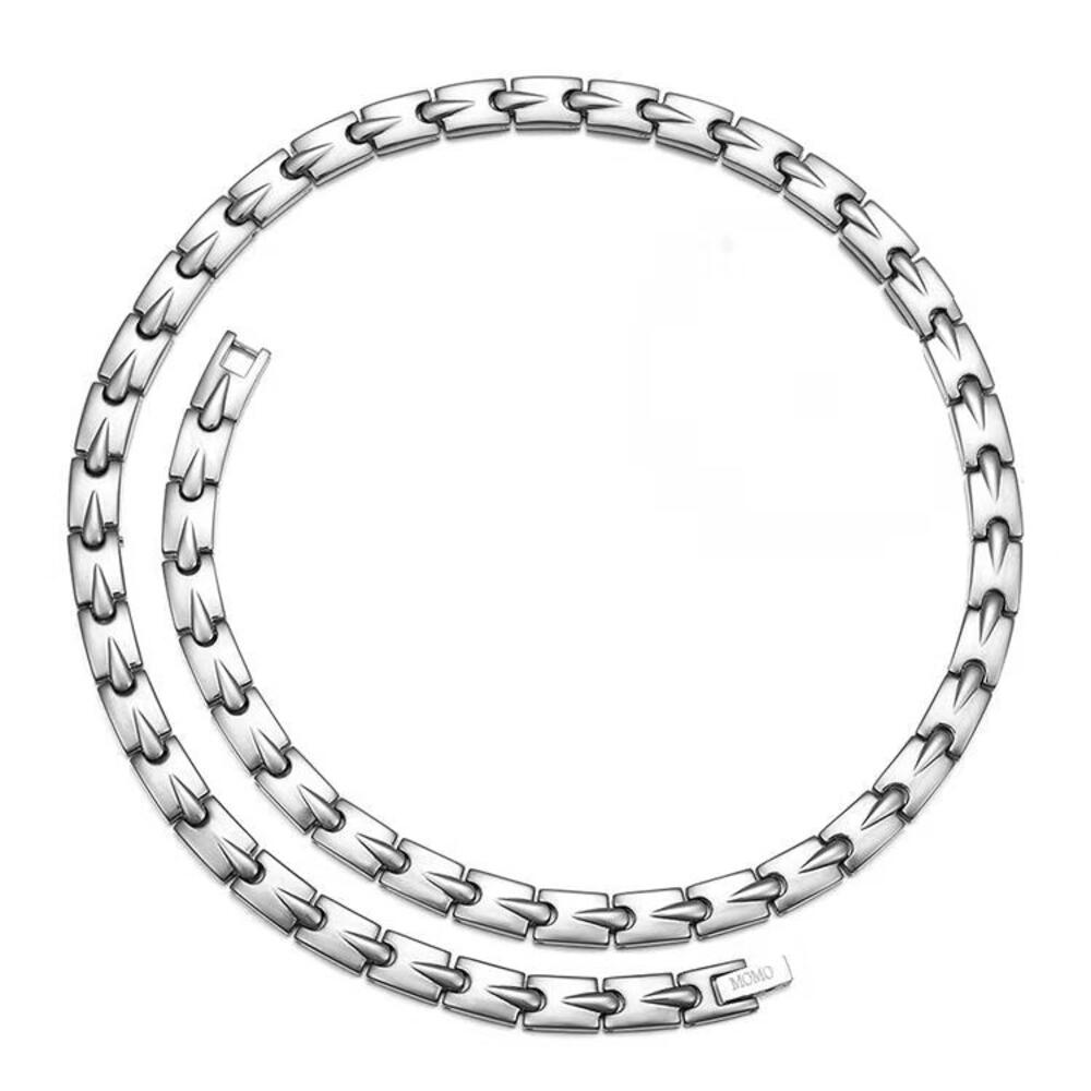 Køb Silver Magnet Halskæde i Rustfri Stål - 1 stk